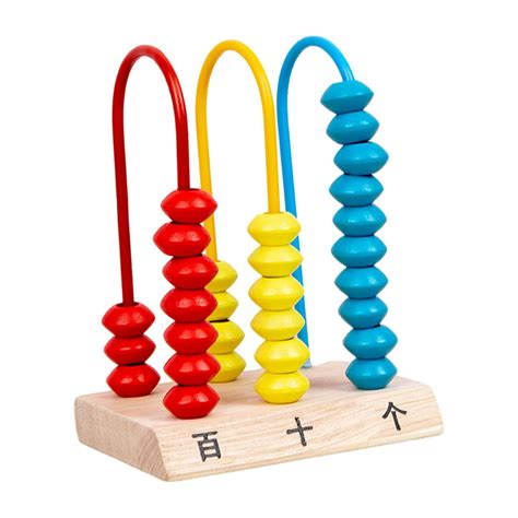 montessori abacus toy math counting bead abacus mano ojo coordinación