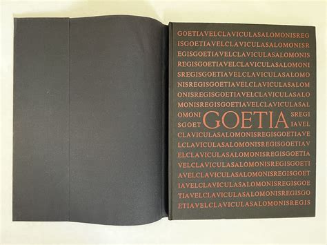 The Book of the Goetia of Solomon the King; translated into the English ...