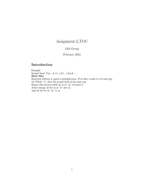 Assignment 2 Toc Pdf