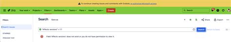 Error Arises When Using Affects Versions In Jql Jira Atlassian