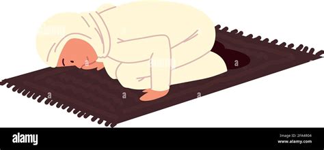 Muslim Woman Prostration Position Stock Vector Image And Art Alamy