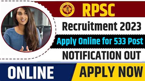 Rpsc Recruitment 2023 Apply Online For 533 Librarian Pti Assistant
