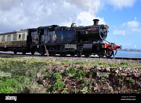 Gwr 4200 Class Tank Engine No 4277 Hercules Passing Goodrington On The