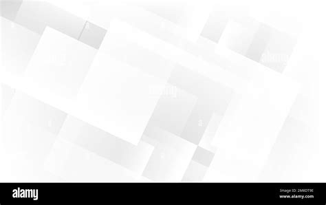 Abstract White And Gray Squares Pattern Overlapping Layer Background
