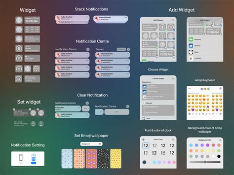 Ios Widget Notification And Emoji Wallpaper By Zahra Mihandoust On Dribbble