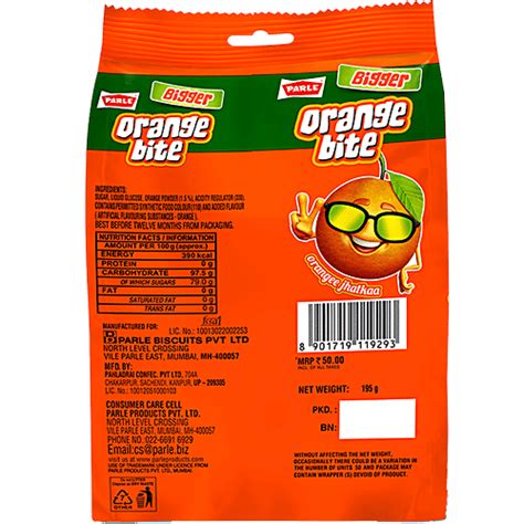 Buy Parle Bigger Orange Bite Candy Sugar Boiled Sweet And Tangy Online