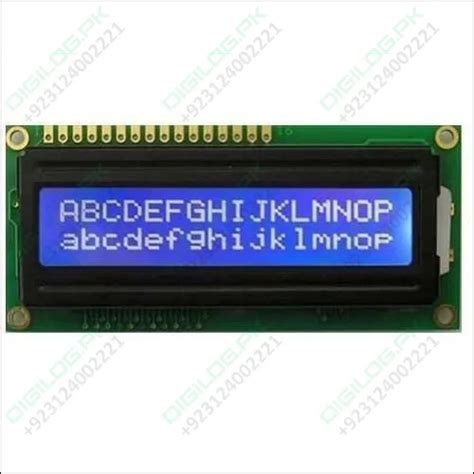 Blue 1602 Lcd 16x2 Character Lcd Arduino Display For Arduino Digilog Pk
