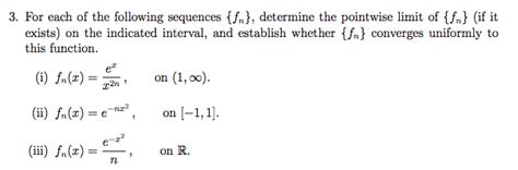 Solved For Each Of The Following Sequences FJ Determine Chegg