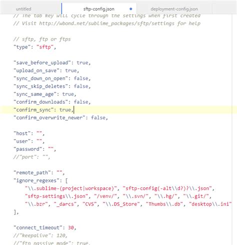 Change Default Config Filename Issue Amoussard Sftp Deployment GitHub