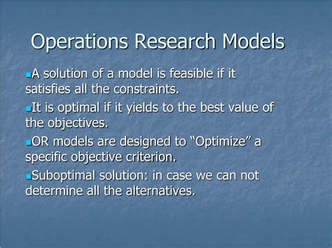 Ppt Operations Research Models Powerpoint Presentation Free Download