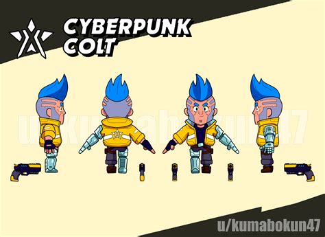 Cyberpunk Colt My Skin Submission For Supercell Make R Brawlstars