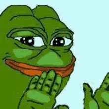 Pepe The Frog Meme Smile Waving Hello 
