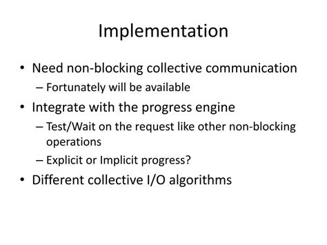 Ppt Non Blocking Collective Io Routines Powerpoint Presentation