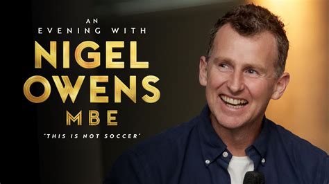 An Evening With Nigel Owens Mbe Loughborough Town Hall