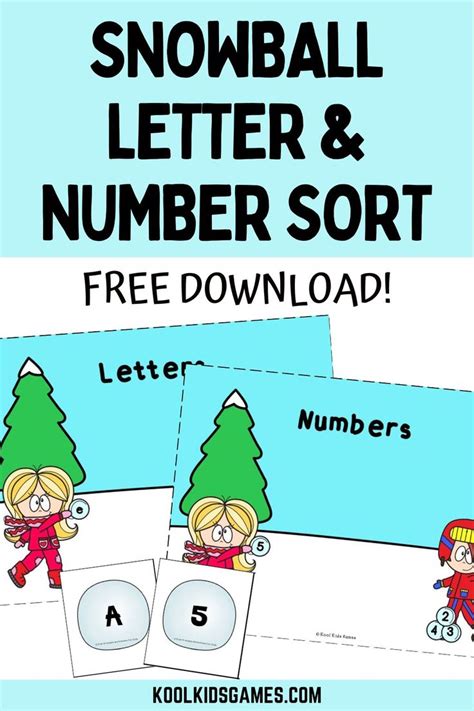 Snowball Letter And Numbers Sorting