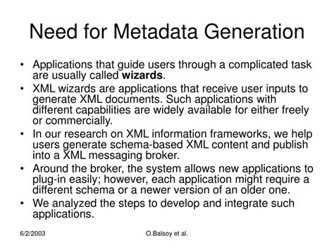 Ppt Automating Metadata Services Powerpoint Presentation Free