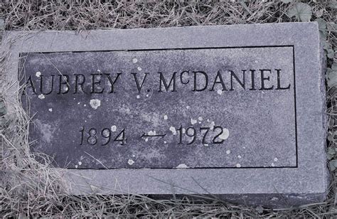 Mcdaniel Aubrey Vincent Cemetery Days