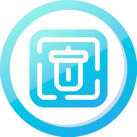 Delete Solid Blue Gradient Icon 37085868 Vector Art At Vecteezy
