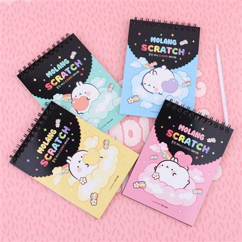 바보사랑 몰랑 미니 스크래치 페이퍼 낱개랜덤 드로잉북페이퍼노트컬러링북미술놀이 홈플러스 택배배송