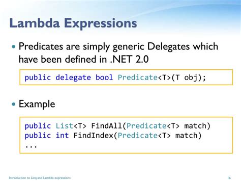 Ppt Introduction To Linq And Lambda Expressions Powerpoint Presentation Id2762606