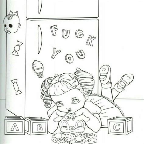 Teddy Bear Coloring Page Melanie Martinez