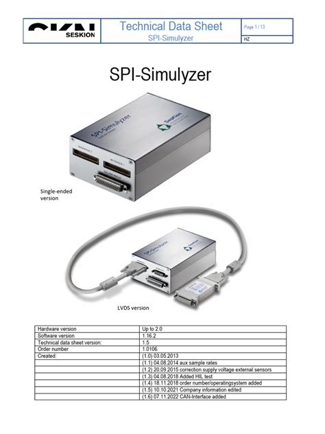 spi td sheet eng pdf electrical connector computer engineering