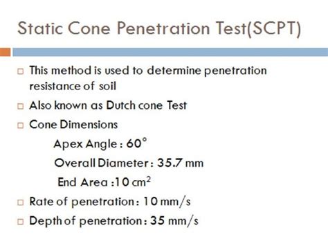 Cone Penetration Test Pptx