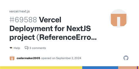 Vercel Deployment For Nextjs Project Referenceerror Document Is Not