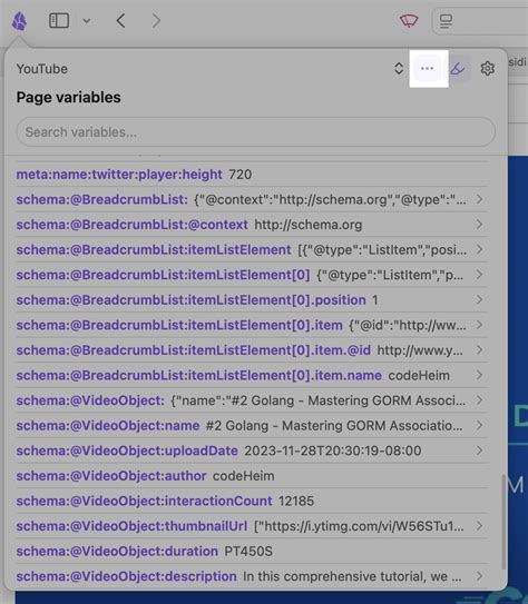 How To Find Out Schema Variables For Youtube Video Help Obsidian Forum