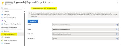 我使用bing servie v7 api在第三方软件中爬取数据，显示401，并说subscription key invalid