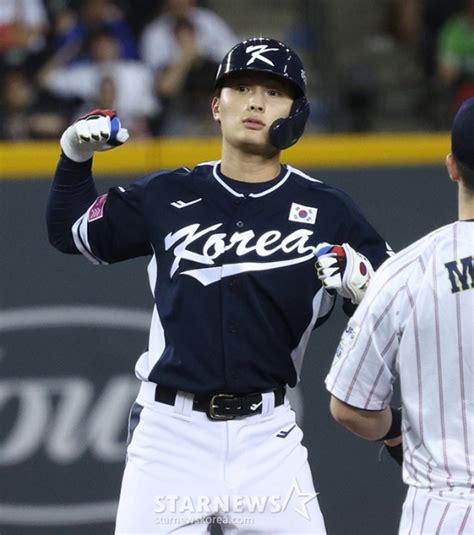 4번타자→벤치 대기 굴욕 씻었다 윤동희 대타 출격→천금의 역전 2루타 폭발 한국 3 2 리드 [대만 현장]