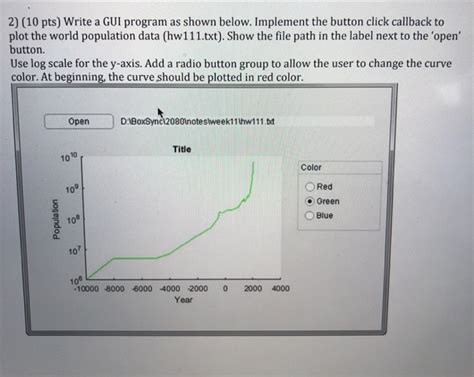 Get Answer Transcribed Image Text 2 10 Pts Write A Gui Program