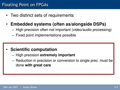 Ppt Profiling Floating Point Value Ranges For Reconfigurable Implementation Powerpoint