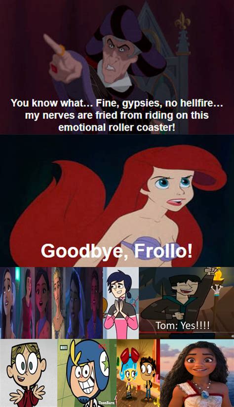 Team Take Happy At Ariel Ends Up With Frollo By Nicolefrancesca On Deviantart
