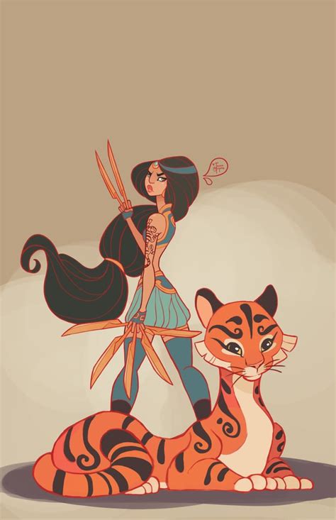 Jasmine Aladdin Warrior Disney Princess Art Popsugar Love Sex Photo