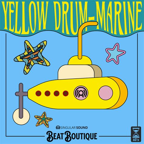 Yellow Drum Marine 60s Drum Set