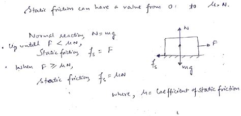 What Is The Maximum Value Upto Which Static Friction Can Adjust Itself