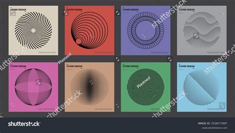 Abstract Geometric Circle Pattern Vector Design Stock Vector Royalty Free 2538277897