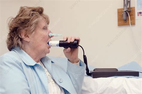 Spirometry Test Of A Copd Patient Stock Image C0130901 Science Photo Library