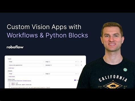 Free Video Building Computer Vision Applications With Workflows And