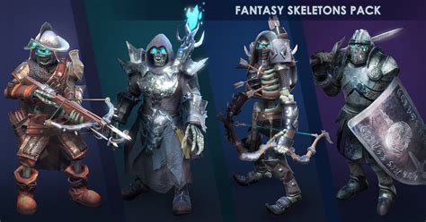 Fantasy Skeletons Pack Characters Unity Asset Store