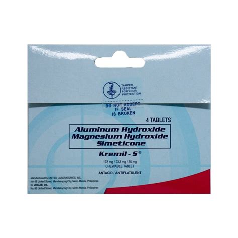 Kremil S Tablet 4s Chewable Tablet Shopee Philippines