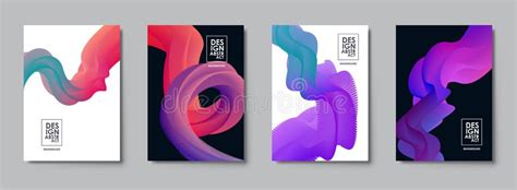 Liquid Color Shapes Stock Vector Illustration Of Card 260254901