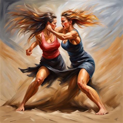 Colourful Femfight 4 By Tom61tom On Deviantart