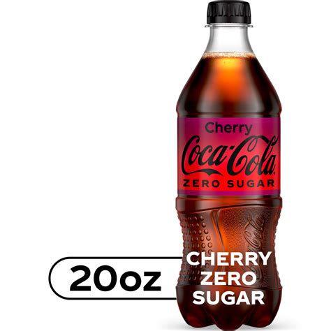 Coca Cola Zero Sugar Cherry Soda Pop 20 Fl Oz Bottle Walmart