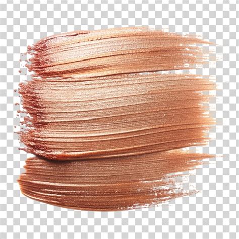 투명한 배경에 고립 된 장미 금색 페인트 스트로크 프리미엄 Ai 생성 Psd