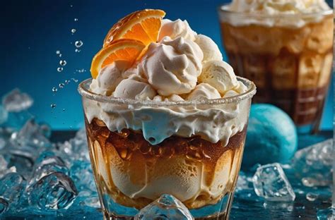 Premium Photo Photo Of An Ice Cream Float With Fizzy Soda Refreshing Nostalgia