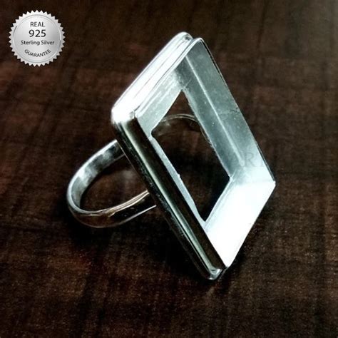 Rectangle Ring Etsy