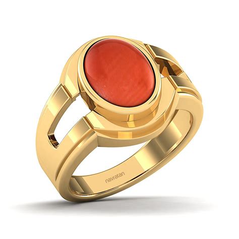 Buy Red Coral Rings Moonga Stone Rings For Men And Women At Best Price