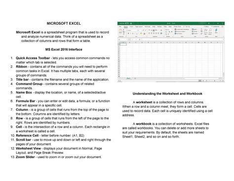Emp Tech Lesson 1 Notes Microsoft Excel Microsoft Excel Is A